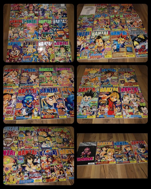 BANZAI! MANGA 2001 - 2005 komplett, 50 Bände, Dragon Ball, Naruto ...