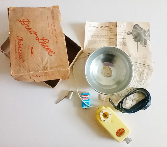 Vintage Andduo Lux Princess Bc Capacitor Flash Gun Boxed £1500 Picclick Uk