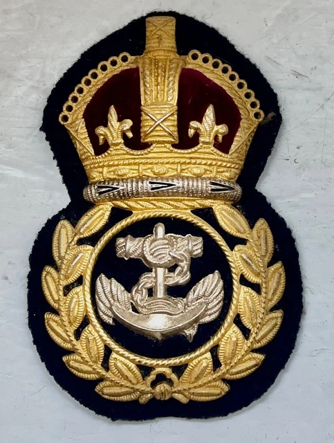 GENUINE ECONOMY WW2 British Royal naval Chief Petty Officer cap badge ...