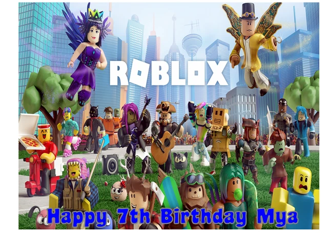 EDIBLE ROBLOX CAKE Icing Sheet Birthday Toppers £5.99 - PicClick UK