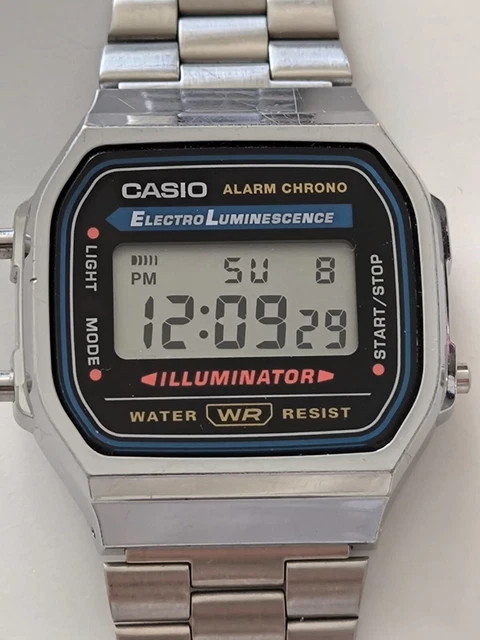 CASIO ALARM CHRONO Illuminator Digital Watch Works £20.00 - PicClick UK