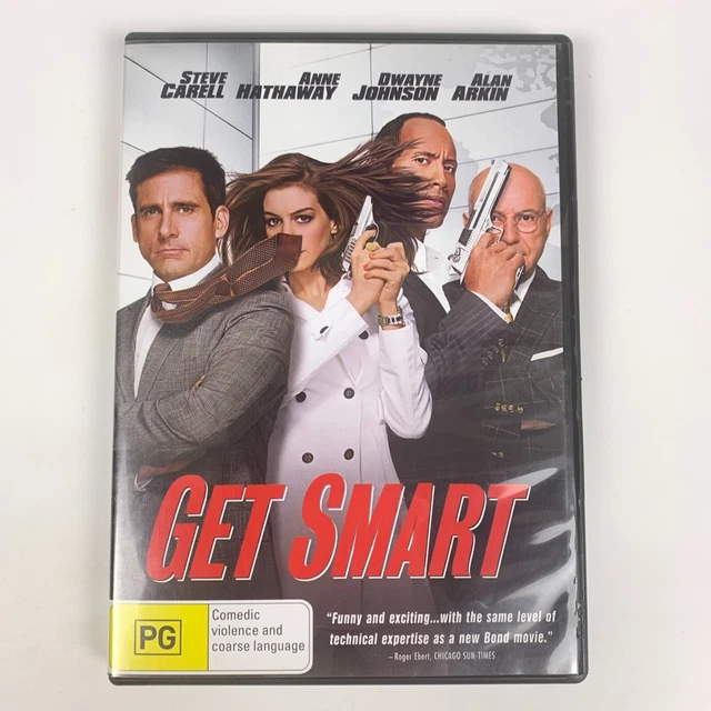 GET SMART (DVD, 2008) Steve Carell Anne Hathaway Dwyane Johnson Region ...