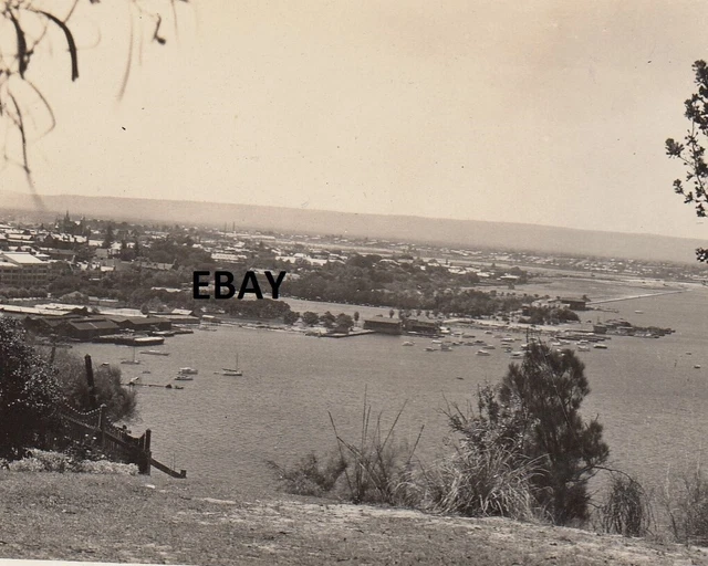 FIVE ORIGINAL OLD PHOTOS incl. Perth from Kings Park Western AUSTRALIA ...