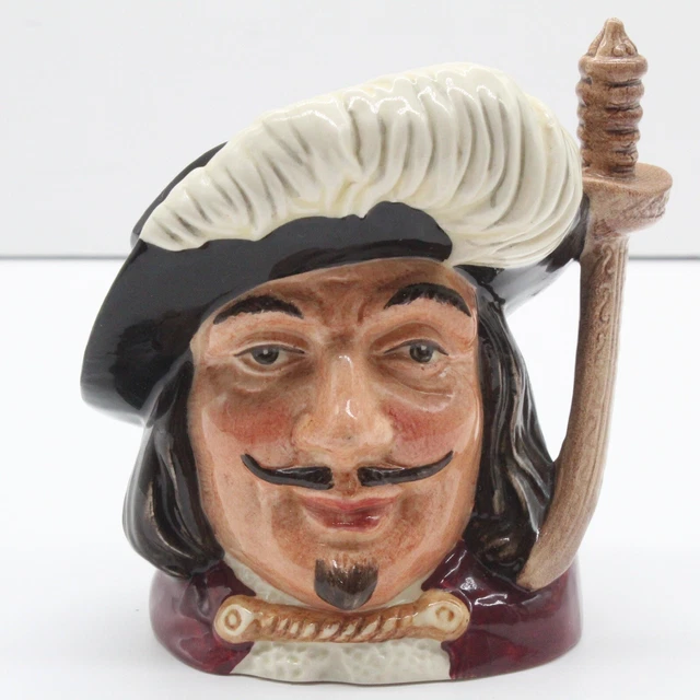 ROYAL DOULTON PORTHOS Character Small Toby Jug 4" Tall D6453 1955 £10. ...