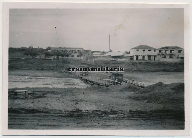 ORIG. FOTO VORMARSCH DRK Sankra Sanka über Notbrücke in Griechenland ...