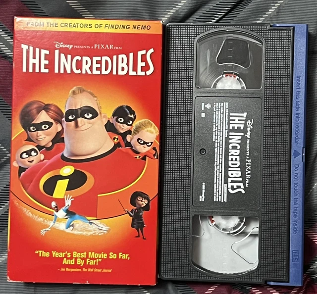 THE INCREDIBLES VHS Tape Disney Pixar Animated Movie 2005 Release ...