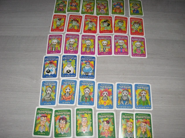 ANCIEN JEU DES 7 Sept Familles d'Halloween sans sa Boite Fromagerie BEL ...