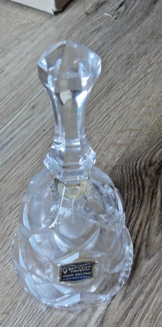 VINTAGE PHONIX WEST German Crystal Glass Bell, 24% Lead Crystal ...