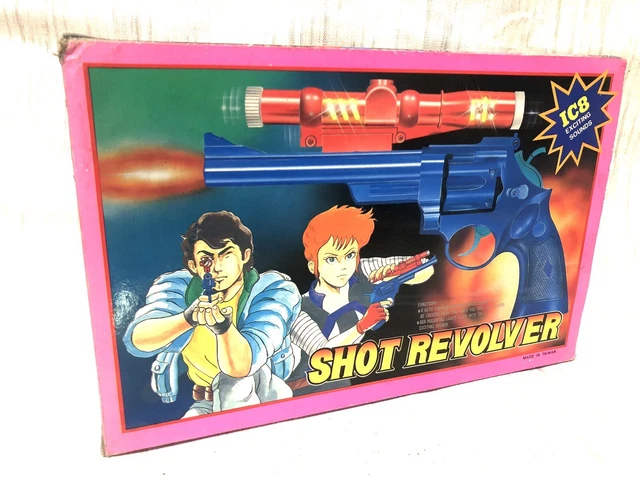 FL1 VINTAGE TOY Gun City Hunter Revolver Pistola Giocattolo 1980 EUR 34 ...