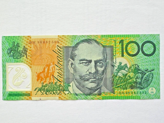 🌟RARE AUSTRALIAN 1996 Hundred 100 Dollar Note 💥 Fine Test Note ...