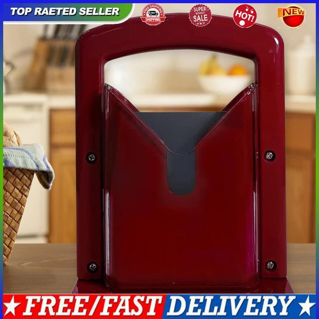 HOUSEHOLD TOAST CUTTER Stainless Steel with Safety Handle Baking Pastry ...