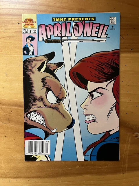 TMNT PRESENTS APRIL O'Neil #3 Archie Comics 1993 VF + Teenage Mutant ...