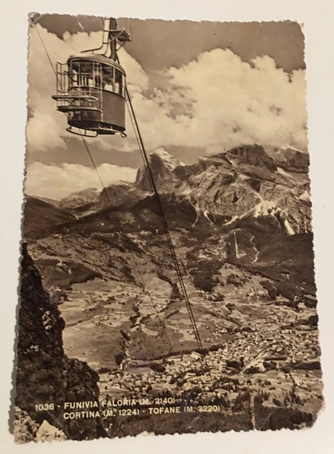 FUNIVIA FALORIA - Cortina, cartolina Viaggiata foto A. Zardini EUR 4,00 ...
