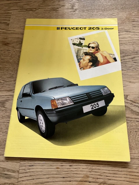 VINTAGE PEUGEOT 205 3-Door Car Sales Brochure 1985 - 205 XE, XL, XLD ...