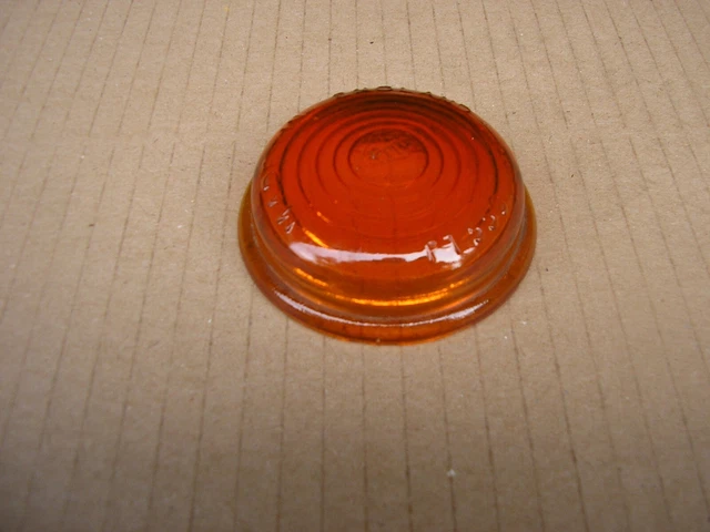 CLASSIC PMG PT 559 Orange/Indicator Glass Flush Type Light Lens Used ...