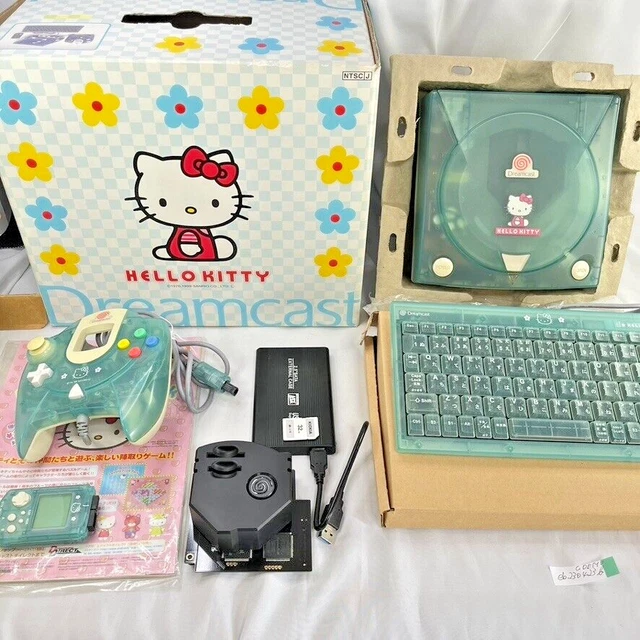 SEGA DREAMCAST HELLO KITTY Blue Console système utilisé jeu rétro ...