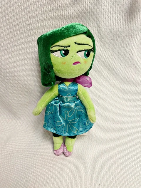 DISNEY STORE INSIDE Out Green Disgust Plush Stuffed Animal Doll 8” £17. ...