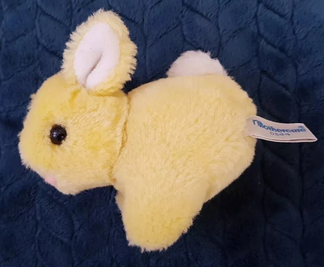 MOTHERCARE YELLOW BUNNY Rabbit soft toy small 0844 Vintage made Korea ...