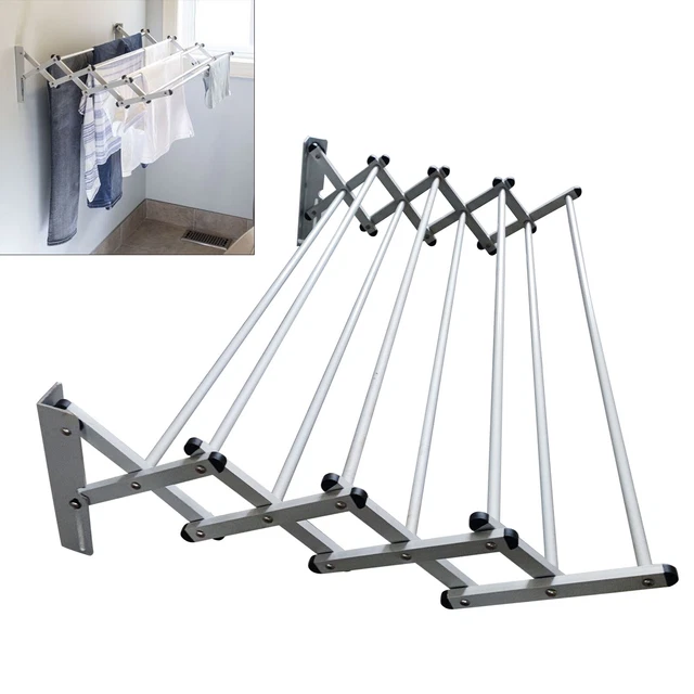 ALUMINIUM CLOTHES AIRER Pull Out Expanda Clothes Line Caravan RV ...