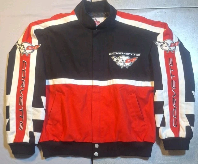 VTG RACING CHAMPIONS Apparel Chevrolet Corvette Bomber Racing Jacket Sz ...