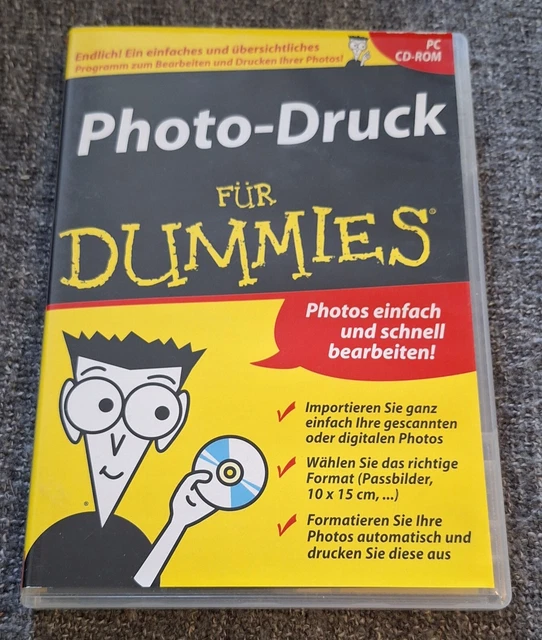 PC CD-ROM - Photo-Druck für Dummies - 2003 - Win. 98/ME/2000 - super ...
