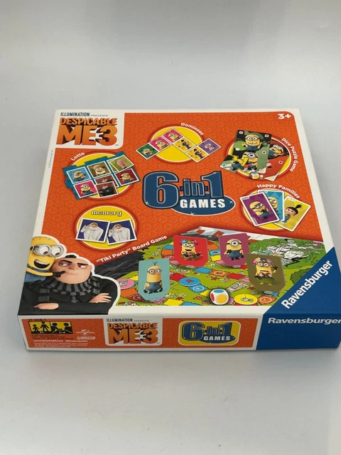 RAVENSBURGER DESPICABLE ME 3 Board Game 6 In 1 Bundle Collection Games ...