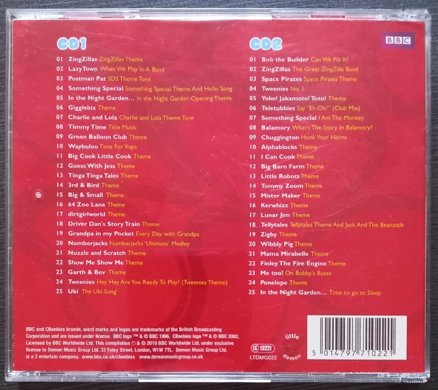 CBEEBIES SONG TIME CD - 2 Discs (2010) £4.99 - PicClick UK
