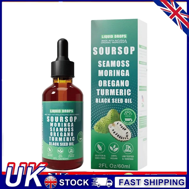 SOURSOP BITTERS LIQUID Drops 10 in 1 Herbal Extracts for Overall Health ...
