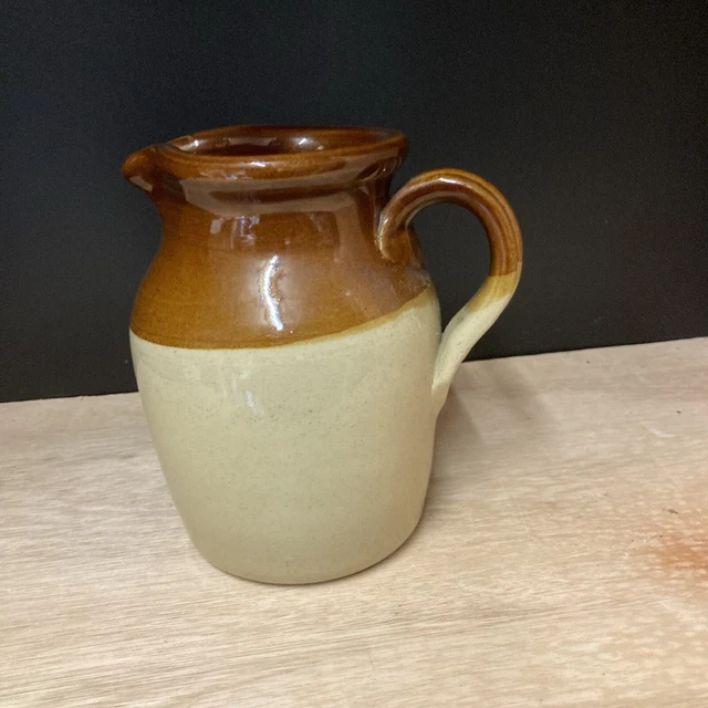 PEARSONS OF CHESTERFIELD stoneware jug Brown Pottery Vase Utensils MCM ...