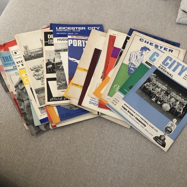 BUNDLE OF 40 Vintage Football Programmes From The 1960s £0.99 - PicClick UK