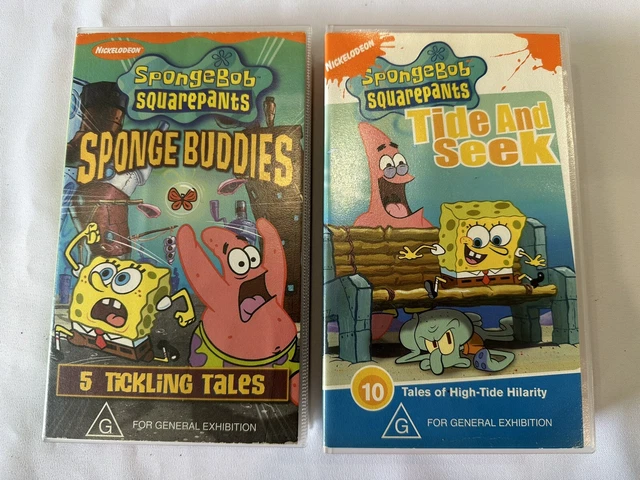 SPONGEBOB SQUAREPANTS VHS Vintage Nickelodeon Tide and Seek Sponge ...