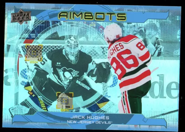 JACK HUGHES 2024-25 Upper Deck Aimbot #AB17 EX or Better $28.27 ...