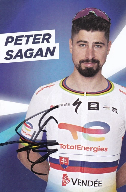 AUTOGRAPH CARD, TEAM Total Energies 2023, sig., Peter Sagan, Tour de ...