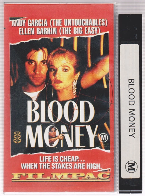 RARE VHS VIDEO Tape BLOOD MONEY Small Box Ex-Rental FILMPAC Garcia EUR ...