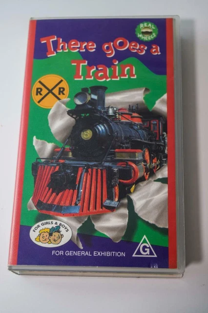 VIDEO TAPE THERE GOES A TRAIN - Real Wheels - VHS Cassette -1994 - Kid ...