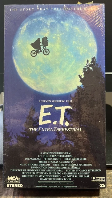 NEW & SEALED! E.T. The Extra-Terrestrial VHS Video Tape 1988 Green 1982 ...