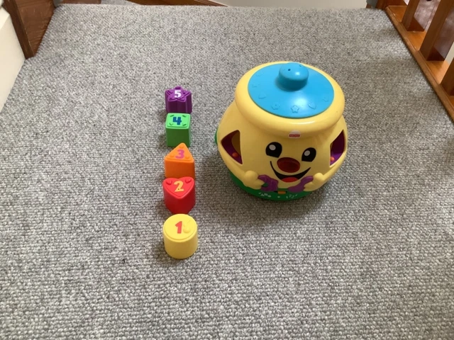 FISHER PRICE COOKIE Jar Sorting Shapes & Counting numbers With Lights ...