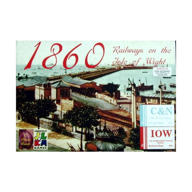 JKLM GAMES JEU de Plateau 1860 - Chemins Fer Sur Isle Wight (1st) Boîte ...