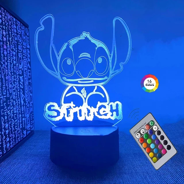3D ILLUSION STITCH Night Light Smart Touch or Remote Control Lamp £9.99 ...