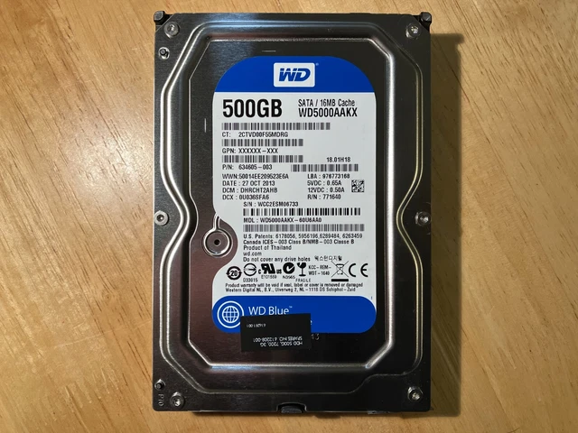 WESTERN DIGITAL WD5000AAKX 3,5" 500 GB disco rigido desktop 7200 rpm 16 ...