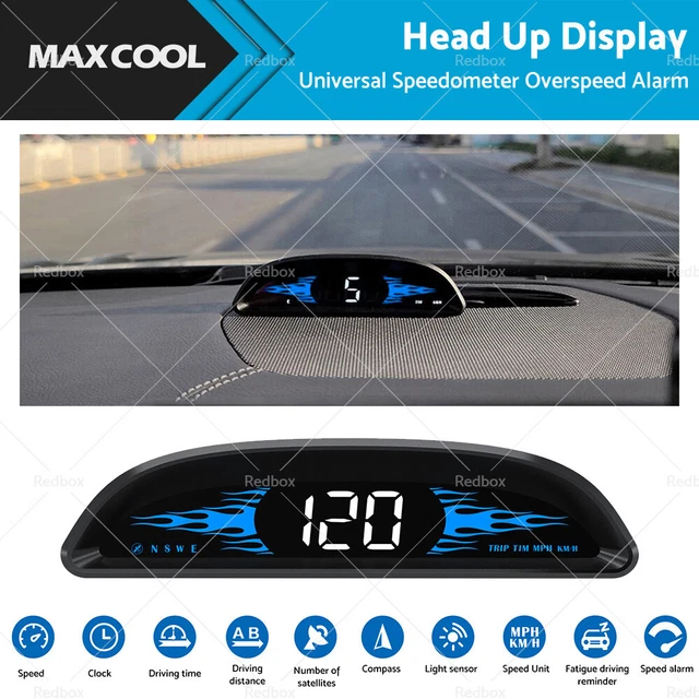 Universal T800 Car HUD Head Up Display Digital GPS Speedometer ...