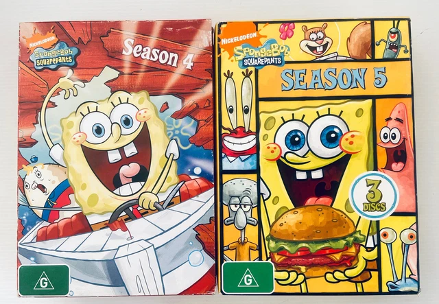 SPONGEBOB SQUAREPANTS - Season 4 and 5 TV Series - DVD Box Sets ...