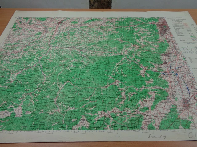 WW2 US ARMY map of AUSTRIA entitled "WIENER NEUSTADT" (+ VIENNA) £29.99 ...