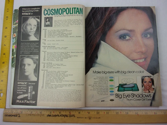 ELIZABETH TAYLOR LIZ Ann Charlotte 1973 Cosmopolitan Magazine £19.78 ...
