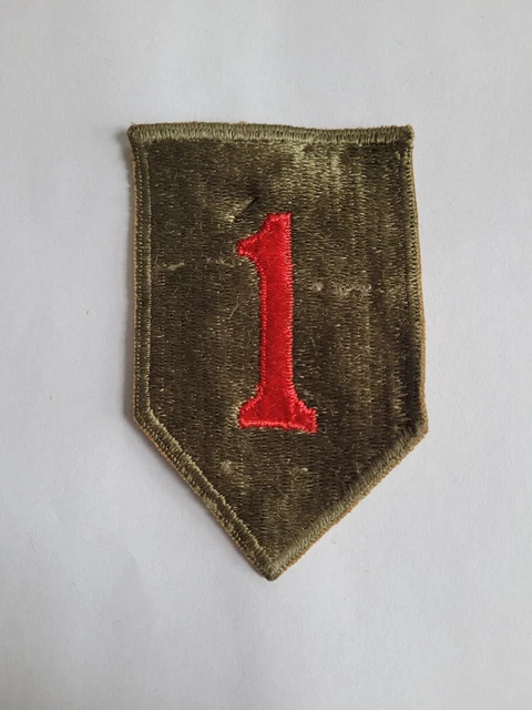 WWII 1ST DIVISION US Army Infantry Shoulder Patch - Big Red One ...
