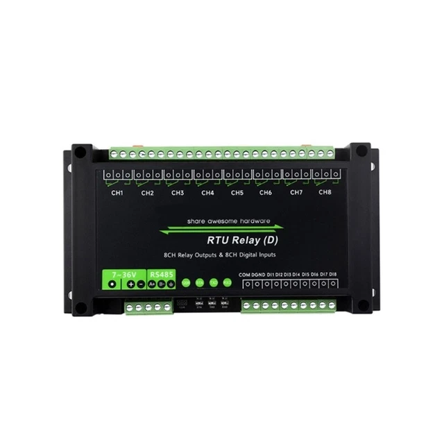 INDUSTRIAL 8 CHANNEL Control Module Modbus RTU 8CH Module RS485 Digital ...