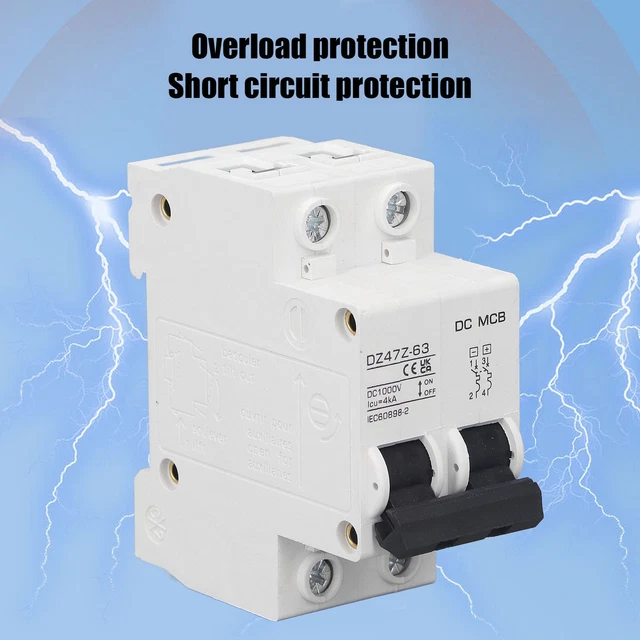 DC CIRCUIT BREAKER Overload Protection Magnetic System PV Circuit ...