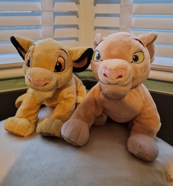 DISNEY STORE STAMPED The Lion King Simba & Nala Bundle Plush Soft Toy ...