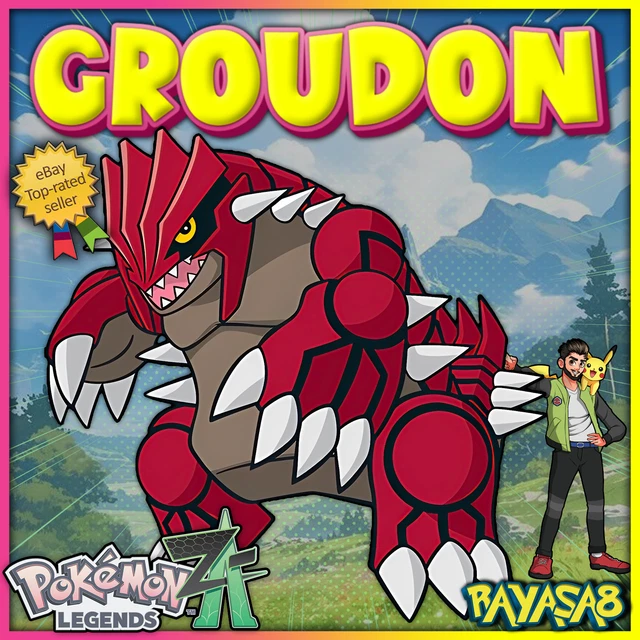 GROUDON LEGENDARY POKEMON Legends ZA Best Stats mega Home🌟 $3.43 ...