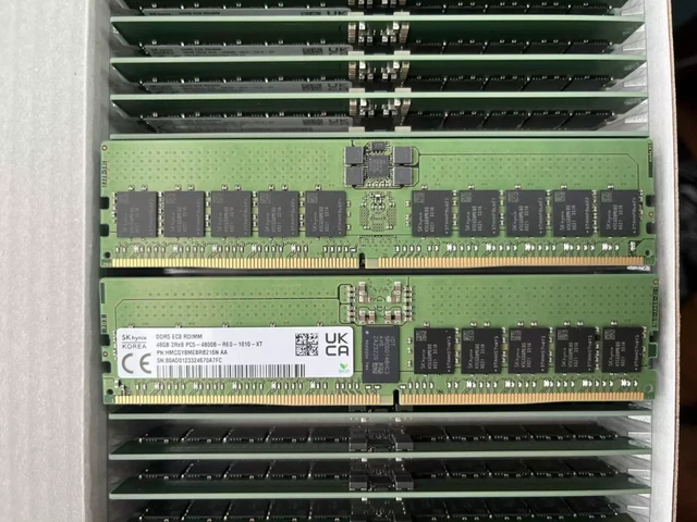 HYNIX 96GB 2X48GB DDR5 4800MHz PC5-38400 ECC Registered RDIMM Memory ...